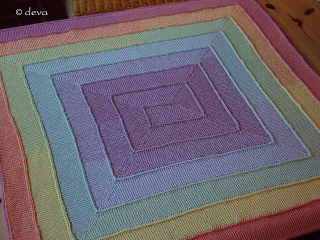 Ravelry: deva7's Pastel Rainbow Baby Blanket