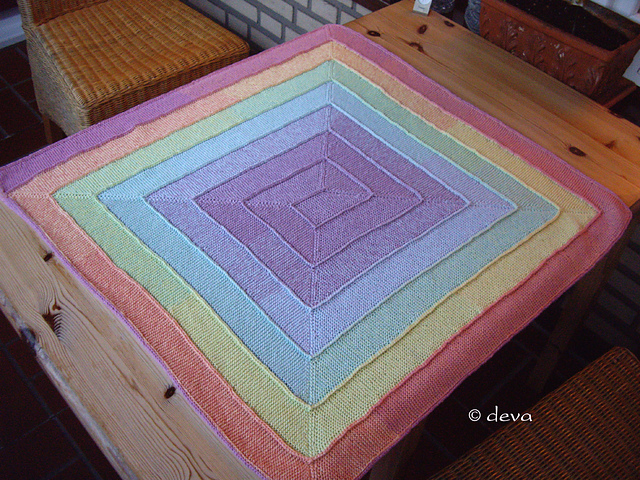 Ravelry: deva7's Pastel Rainbow Baby Blanket