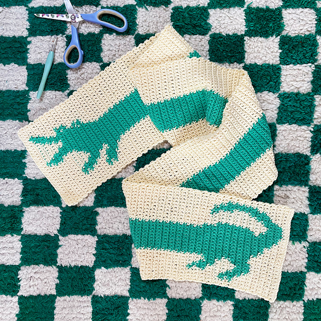 Ravelry: Croc scarf pattern by Elliyah Dyson