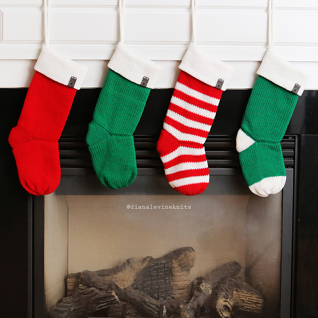 Ravelry: Knitting Machine Christmas Stockings pattern by Diana Levine Knits
