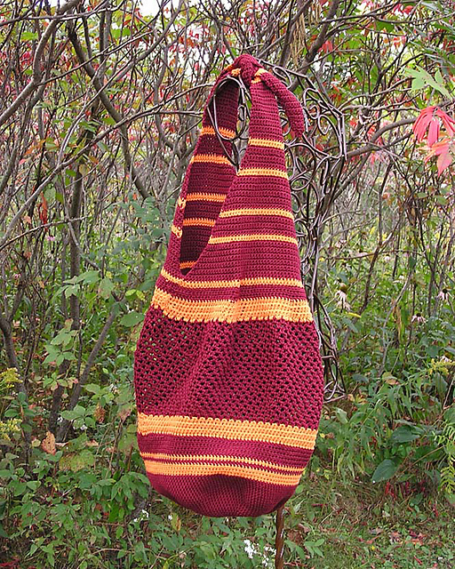 Ravelry: Two Color Striped Crocheted Carry-All pattern by Diane L. Augustin