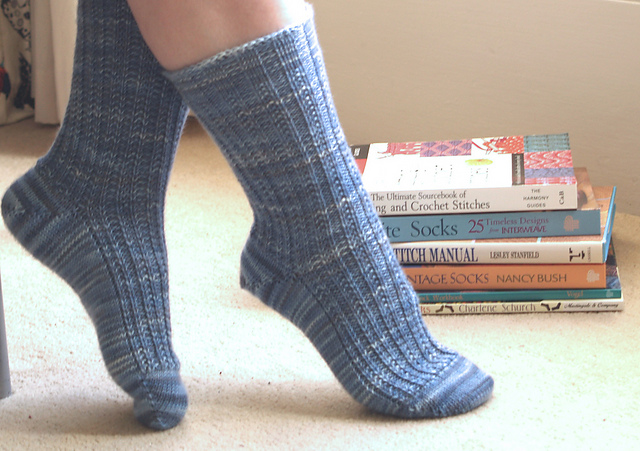 Ravelry: Beaded Rib Socks pattern by Diane Mulholland