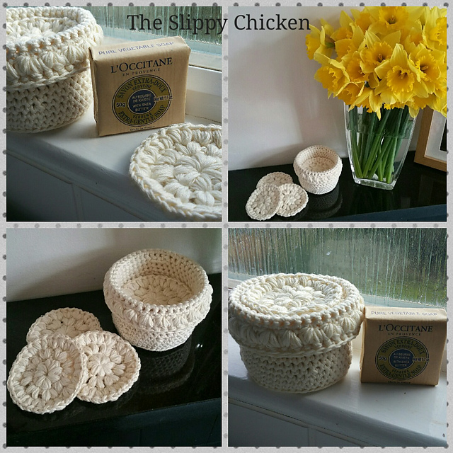 Ravelry: Facial Scrubby and Basket pattern by the slippy chicken company