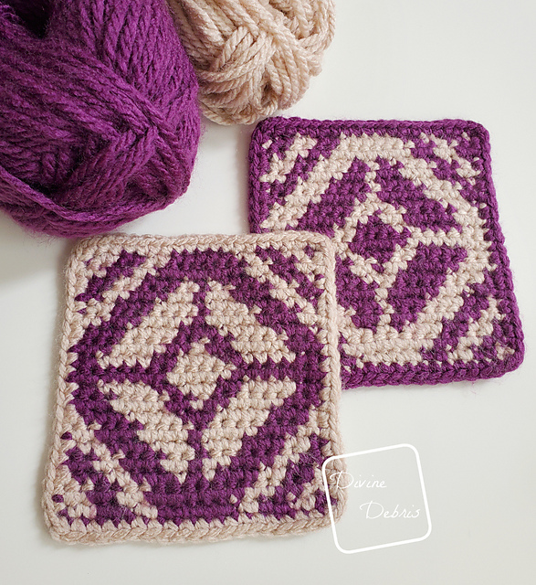 Ravelry: Darling Diamond Square pattern by Divine Debris