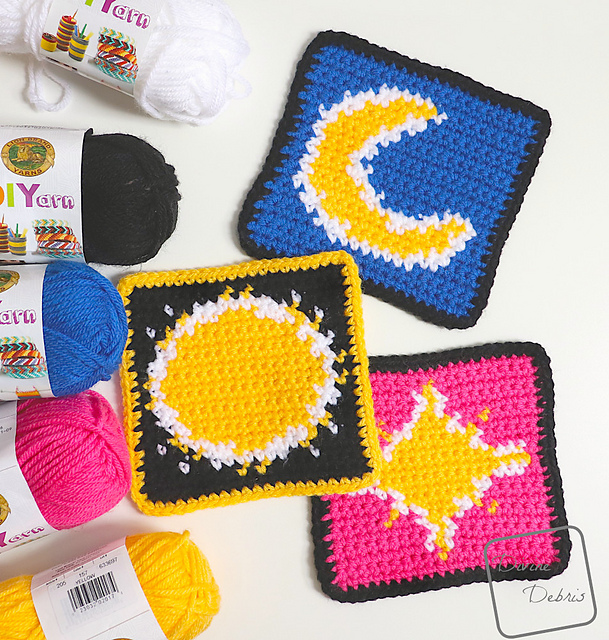 Ravelry: Galactic Glow Trio pattern by Divine Debris