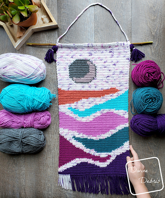 Ravelry: Moon Rise Wall-Hanging pattern by Divine Debris