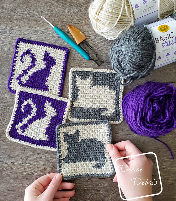 Ravelry: Cute Cats Squares pattern by Divine Debris