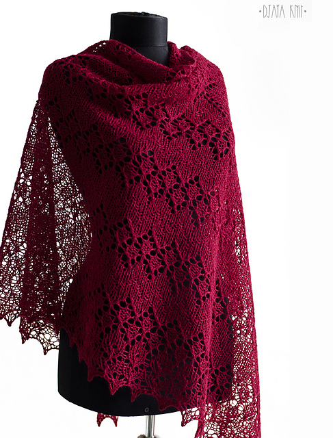 Ravelry: Tuatara shawl pattern by Daria Sorokina