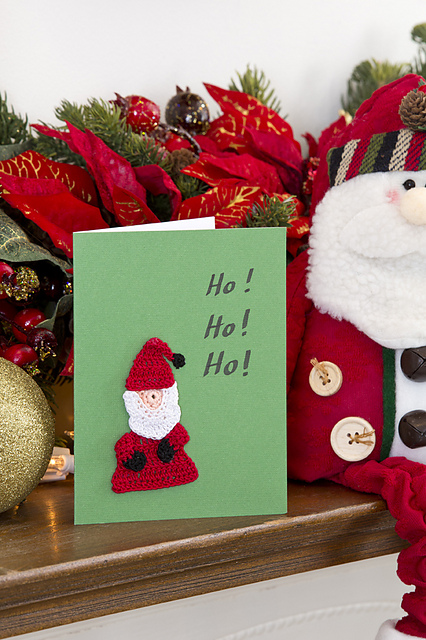 Ravelry: Santa Christmas Card pattern by Kristen Stoltzfus