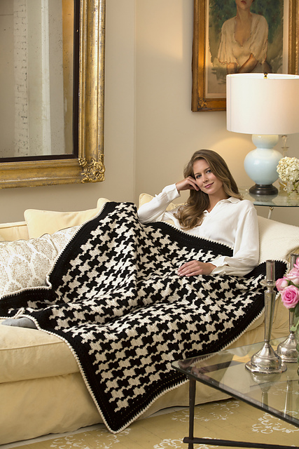 Ravelry: Houndstooth Throw pattern by Ann Regis