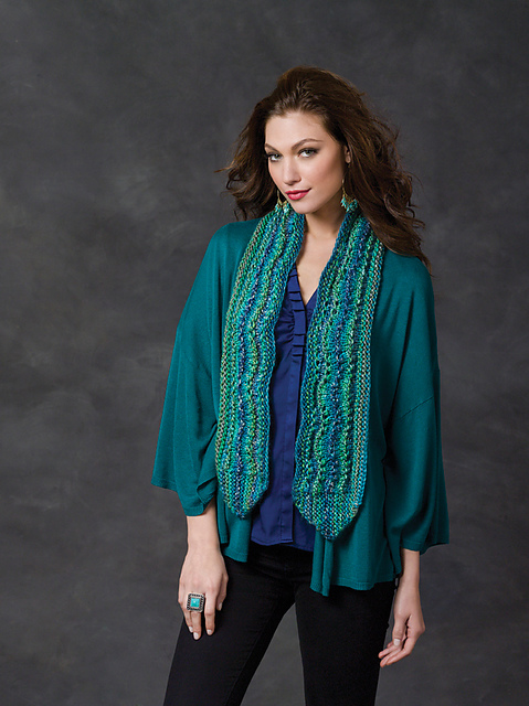 Ravelry: Ripple on the Side Scarf pattern by Coats Design Team