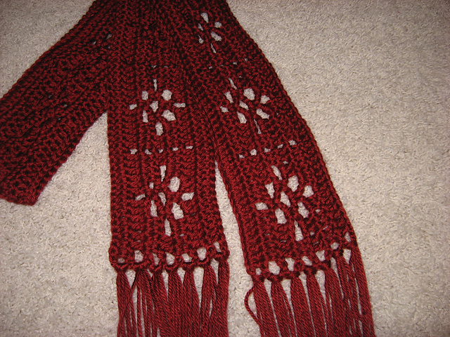 Ravelry: Lacy & Lovely Crocheted Scarf pattern by Craft Yarn Council of ...