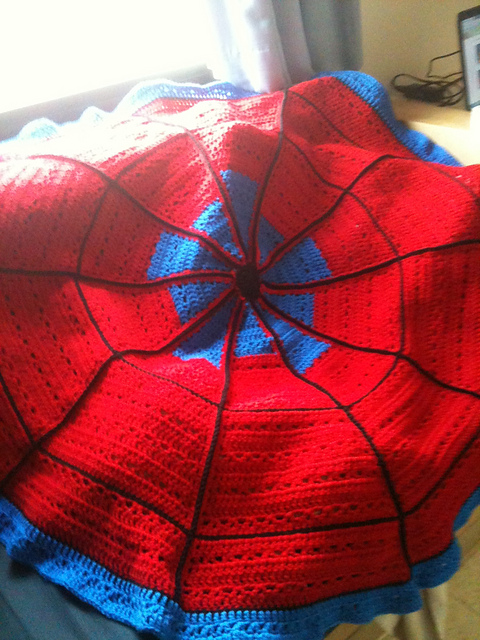 Ravelry: dleshea's Spiderman Web Afghan