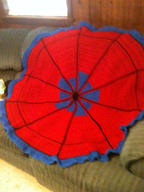 Ravelry: dleshea's Spiderman Web Afghan