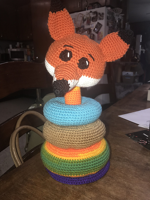 Ravelry: dleshea's Farm Animal Ring Stacker Fox