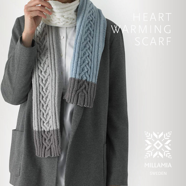 Ravelry: Heart Warming Scarf pattern by MillaMia Sweden