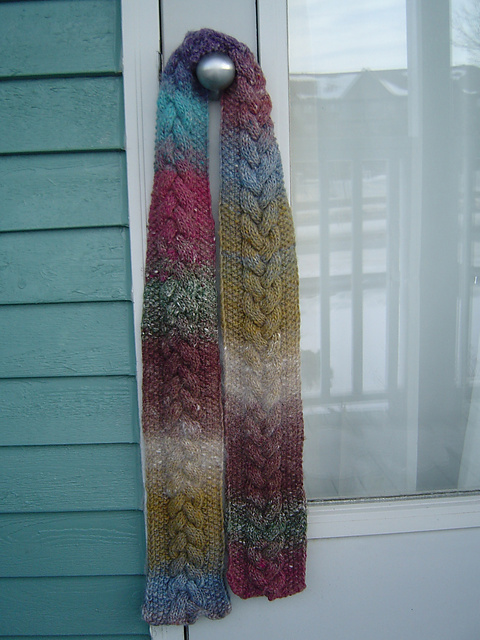 Ravelry: Coastal Cabled Scarf pattern by Linda Cyr