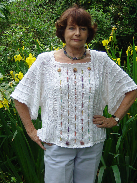 Ravelry: Rosy Cotton Top pattern by Dana Biddle