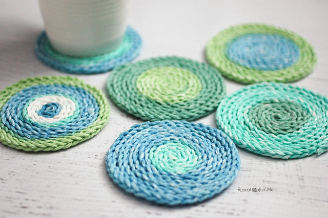 Ravelry: Chain Stitch Coasters pattern by Sarah Zimmerman
