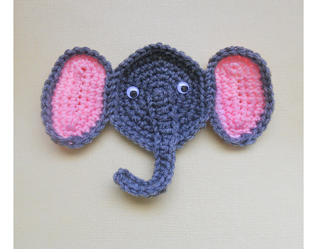 Ravelry: Elephant Applique pattern by Miss Dolkapots