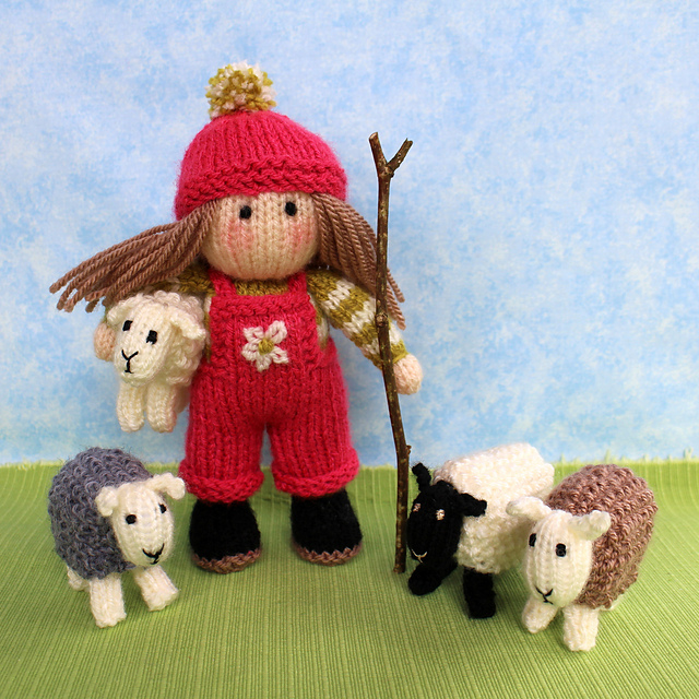 Ravelry: Bo Peep and her sheep pattern by Wendy Phillips