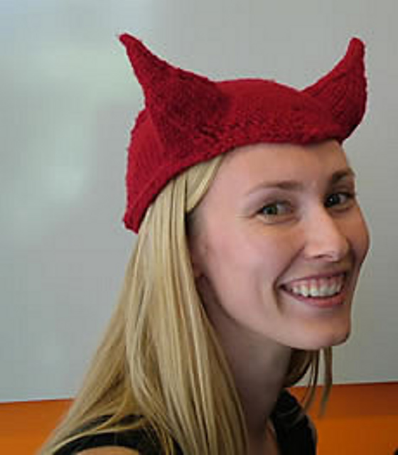 Ravelry: Snow devil hat pattern by Jennifer Stafford