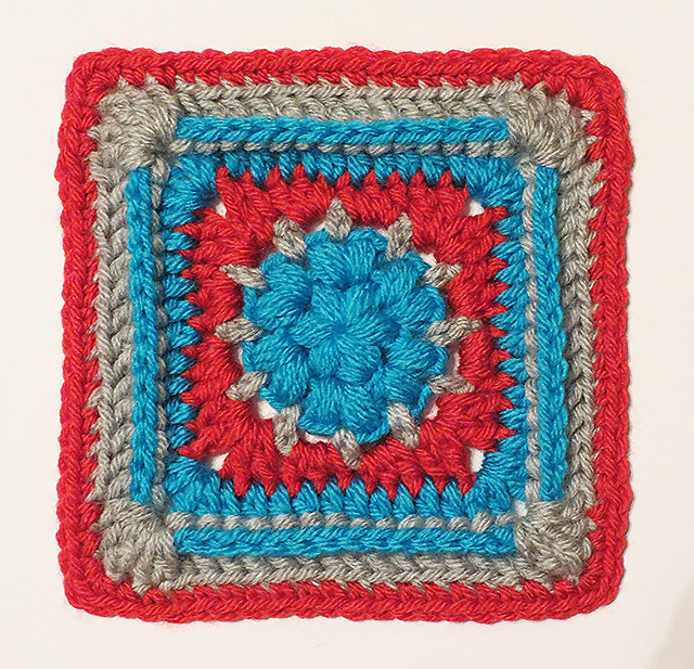 Ravelry: 6" Puff Pastry Block pattern by Donna Kay Lacey