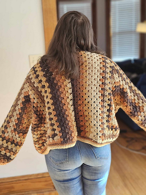 Ravelry: No Sew Hexagon Cardigan pattern by Kelsie Beckham
