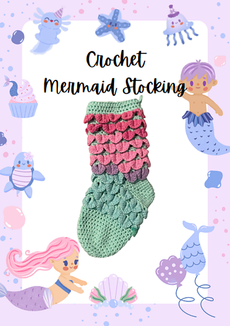 Ravelry: Mermaid Stocking pattern by Brittany Schubert