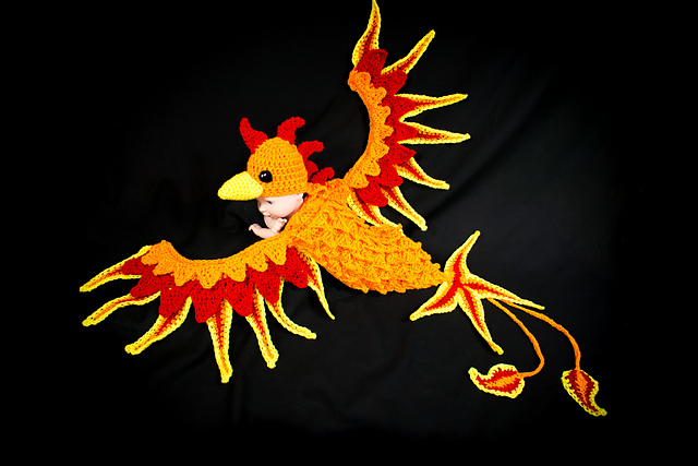 Ravelry: Phoenix Baby Photo Prop: The Ultimate Dragon Bird pattern by ...