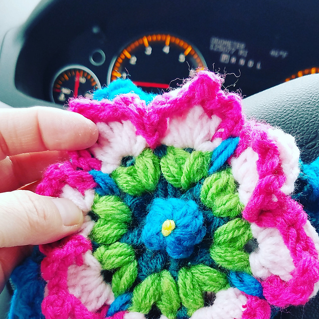 Ravelry: dragonbird's High Tea Floral Block