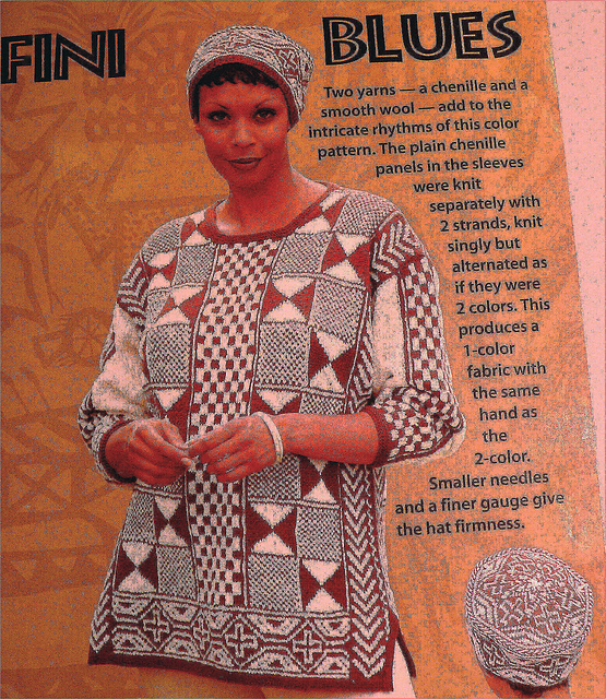 Ravelry: Bogolanfini Blues pattern by Nadia Severns