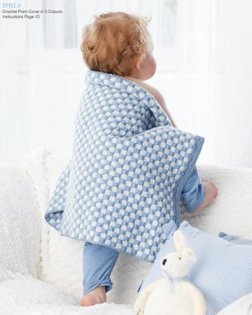 Ravelry: Crochet Pram Cover in 3 Colours pattern by Patons Australia