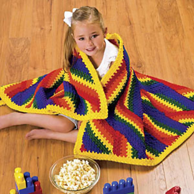 Ravelry: Carnival Colors Throw pattern by Julene Watson