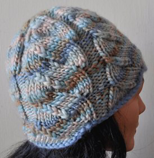 Ravelry: Lettuce Cabled Hat in Chunky Mochi pattern by Laura A.