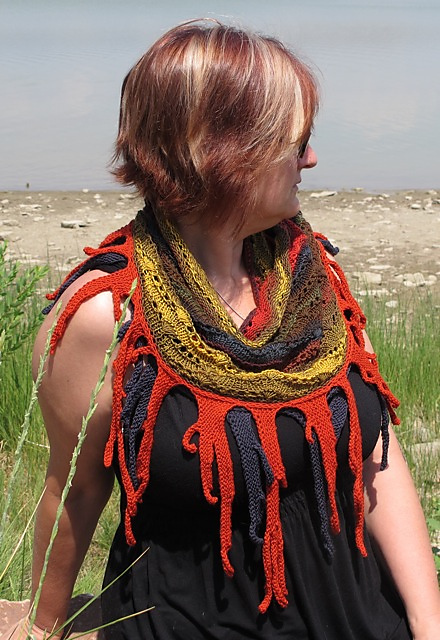 Ravelry: Wildfire Shawl pattern by Donna Druchunas
