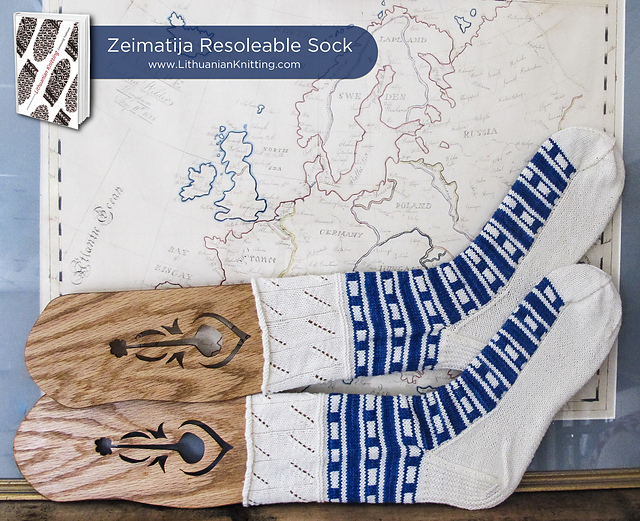 Ravelry: Žemaitija Striped Resoleable Socks pattern by Donna Druchunas