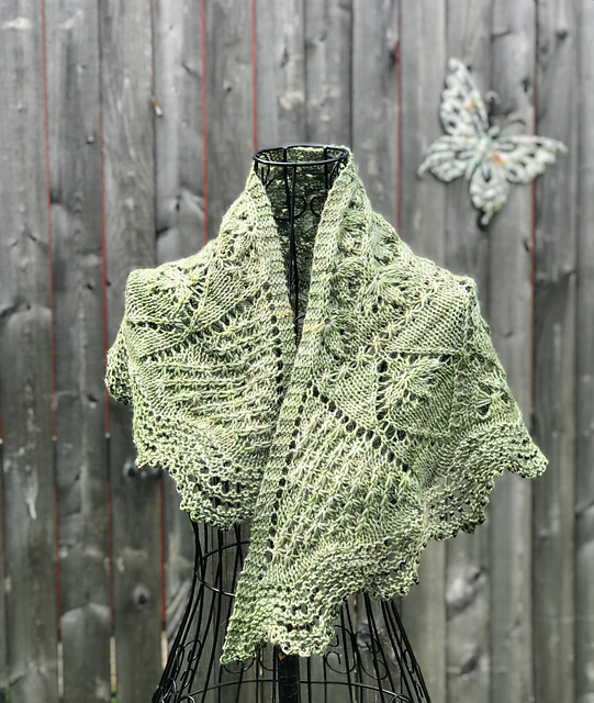 Ravelry: Raupen Wrap pattern by Donna Druchunas