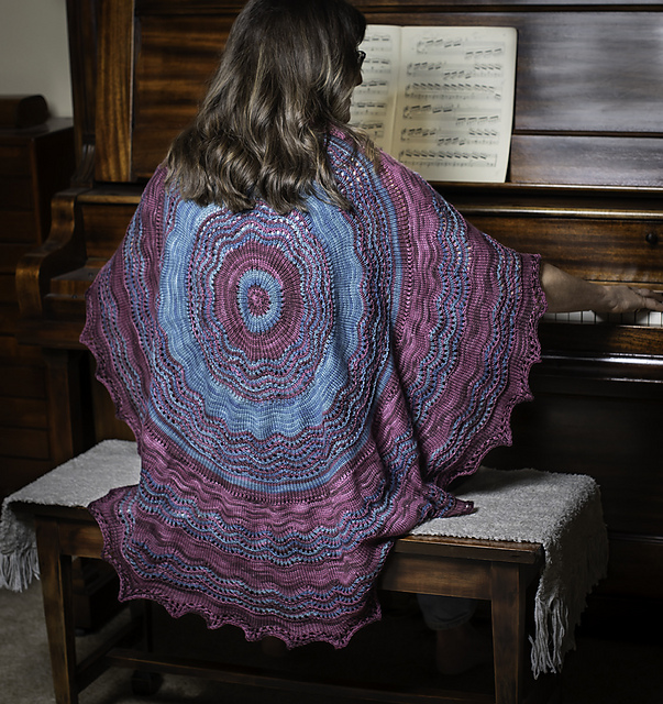 Ravelry: Peacock Pi Shawl pattern by Donna Druchunas