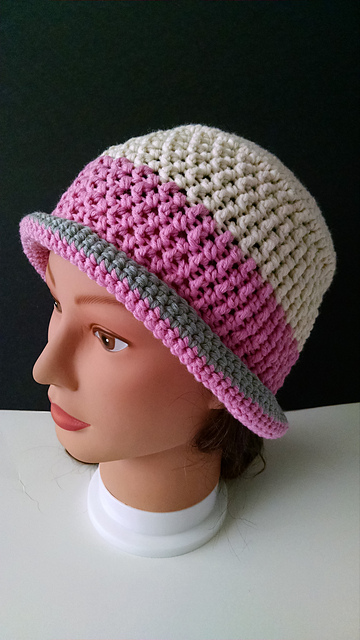 Ravelry: Rolled Brim Textured Chemo Hat pattern by ag handmades