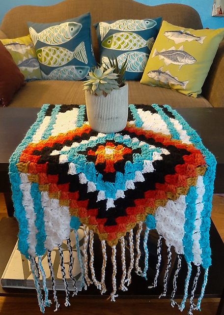 Ravelry: Sunrise Chevron Table Runner pattern by Rachel Hurst