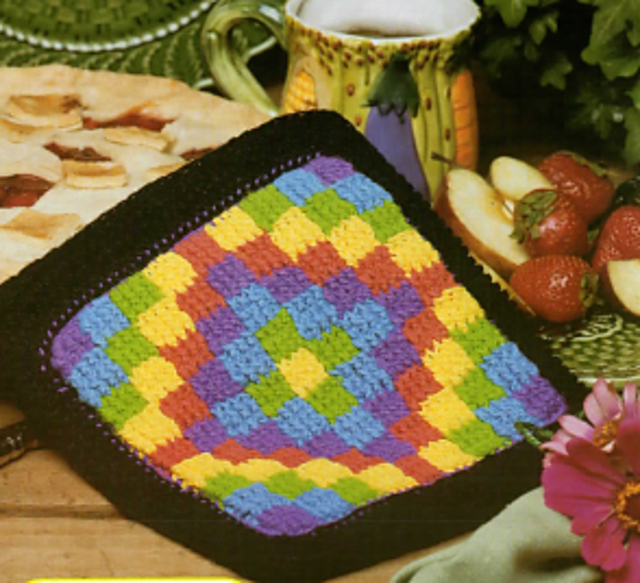 Ravelry: Patchwork Pot Holder pattern by Christina Romo Carlisle