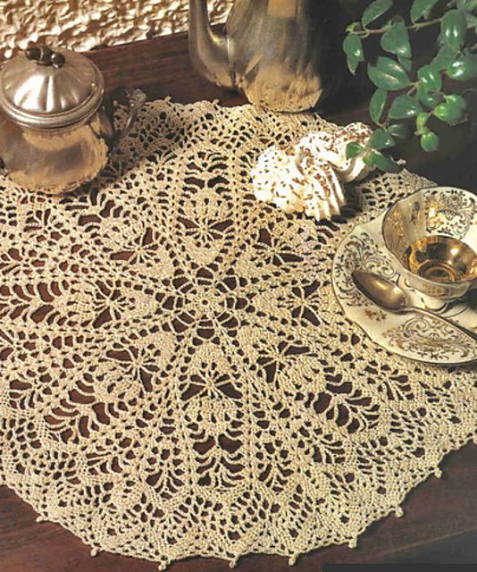 Ravelry: Round Tray Mat pattern by Les Editions de Saxe