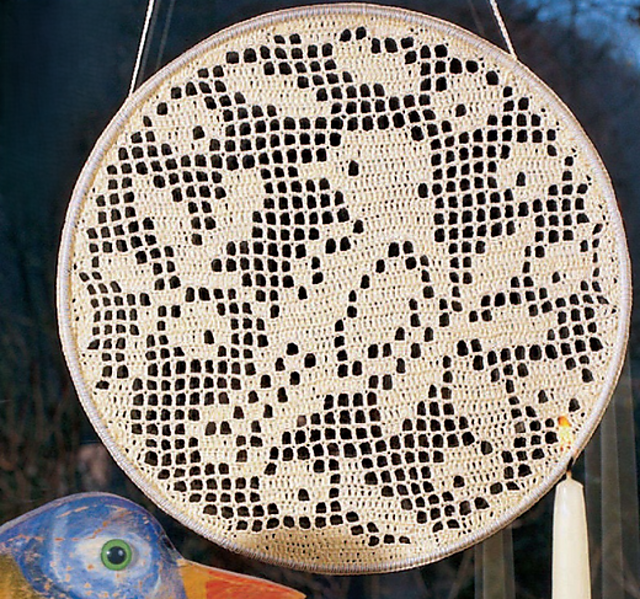 Ravelry: Fensterbild mit Vogel pattern by Christiane Schöll