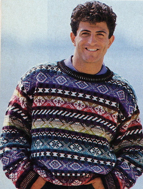 Ravelry: 24 Mulit-coloured jacquard sweater pattern by Sandra Magazine