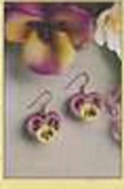 Ravelry: Pansy Earrings pattern by Connie L. Folse