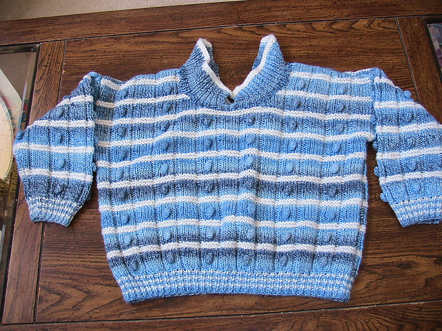 Ravelry: Bobble and Ridge Pattern Sweater pattern by Debbie Bliss