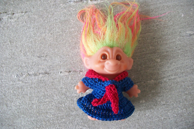 Ravelry: Troll Sailor Girl Outfit pattern by Becky Corwin-Adams