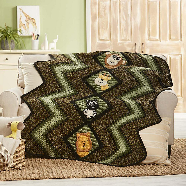 Ravelry: On Safari Afghan pattern by Janice Slocum