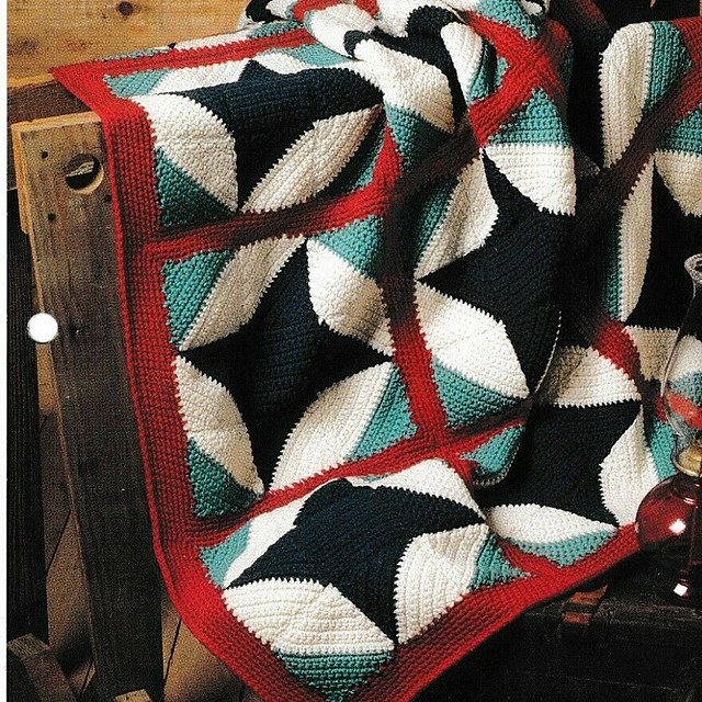 Ravelry: Quilt-Look Favorites: Whirligig Blocks pattern by Barbara Roy
